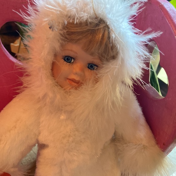 Toys | Vintage White Snow Angel Doll With Feathers | Poshmark